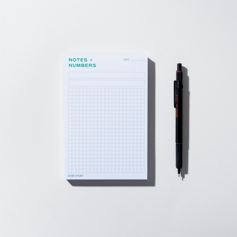 Gridded Desk Notepad: 4x6" Grid Notepad - Etsy