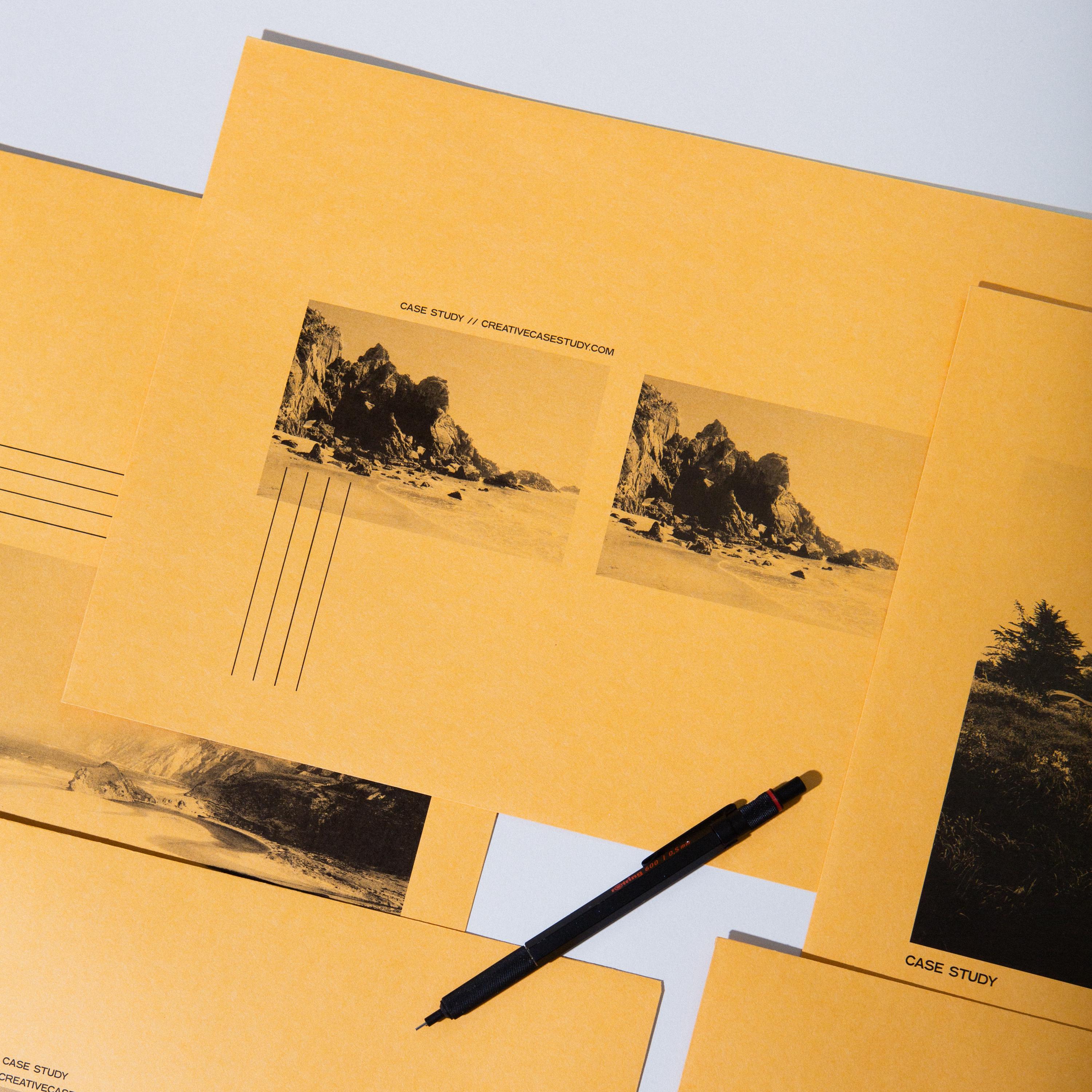 Greyscale Photography Manila Envelopes: Unique Stationery Set (9x12 ...