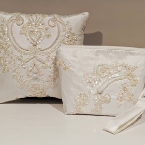 Wedding Flower Wrap, Bouquet Wraps From Wedding Gown, Ring Pillows From ...