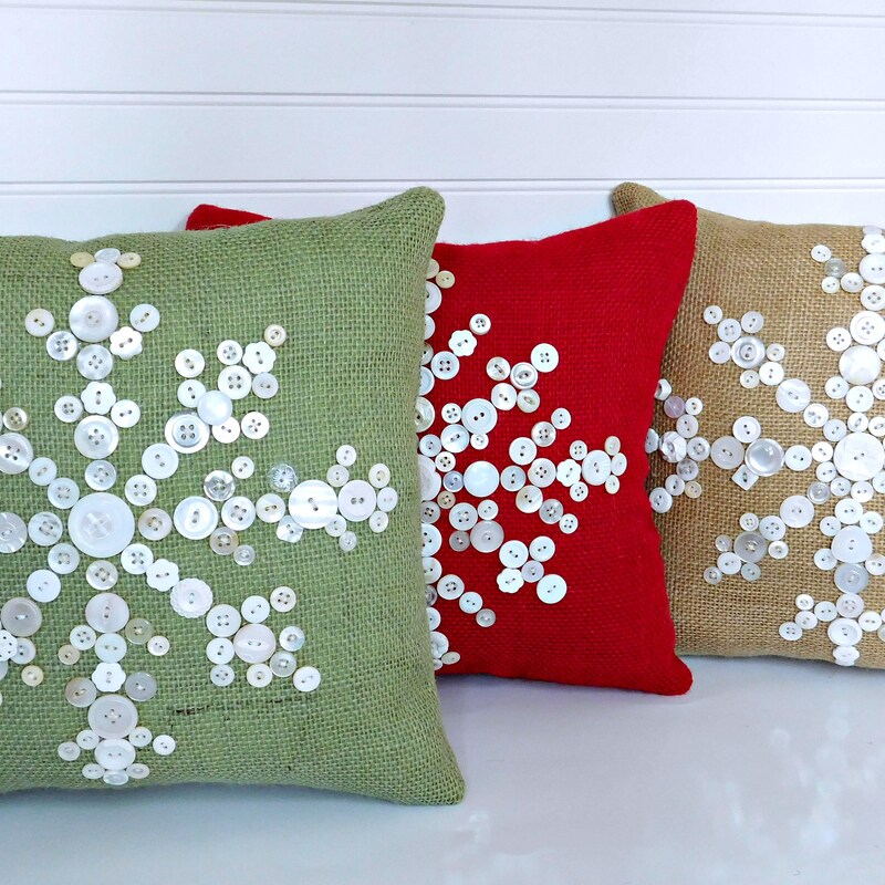 Snowflake Pillow - Etsy