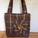 Brown Handbag Tote, Fall Purse, Plaid Purse, Tote With Zipper, Large ...