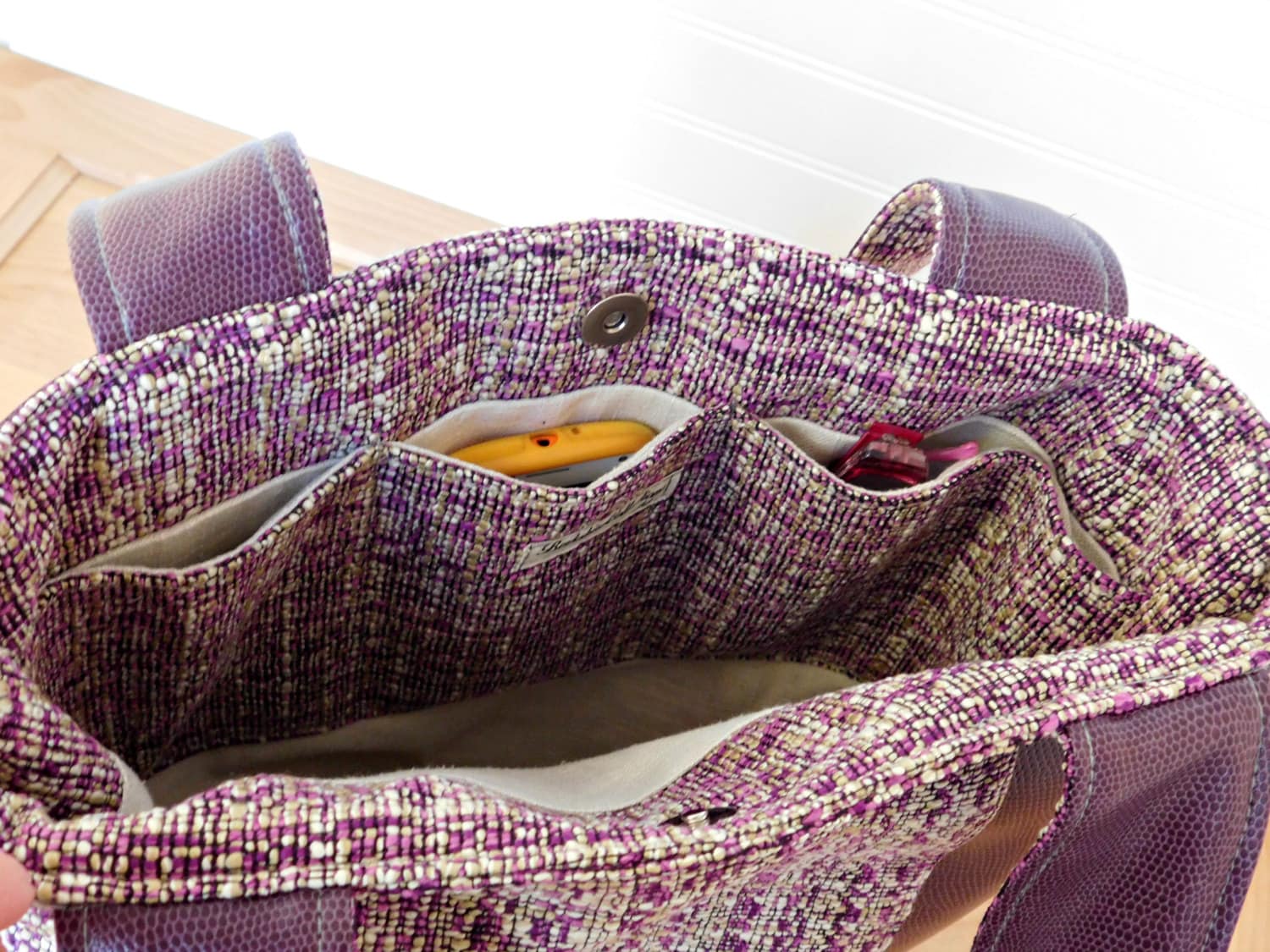 Purple Tote Bag for Work Purple Purse Shoulder Bag for | Etsy