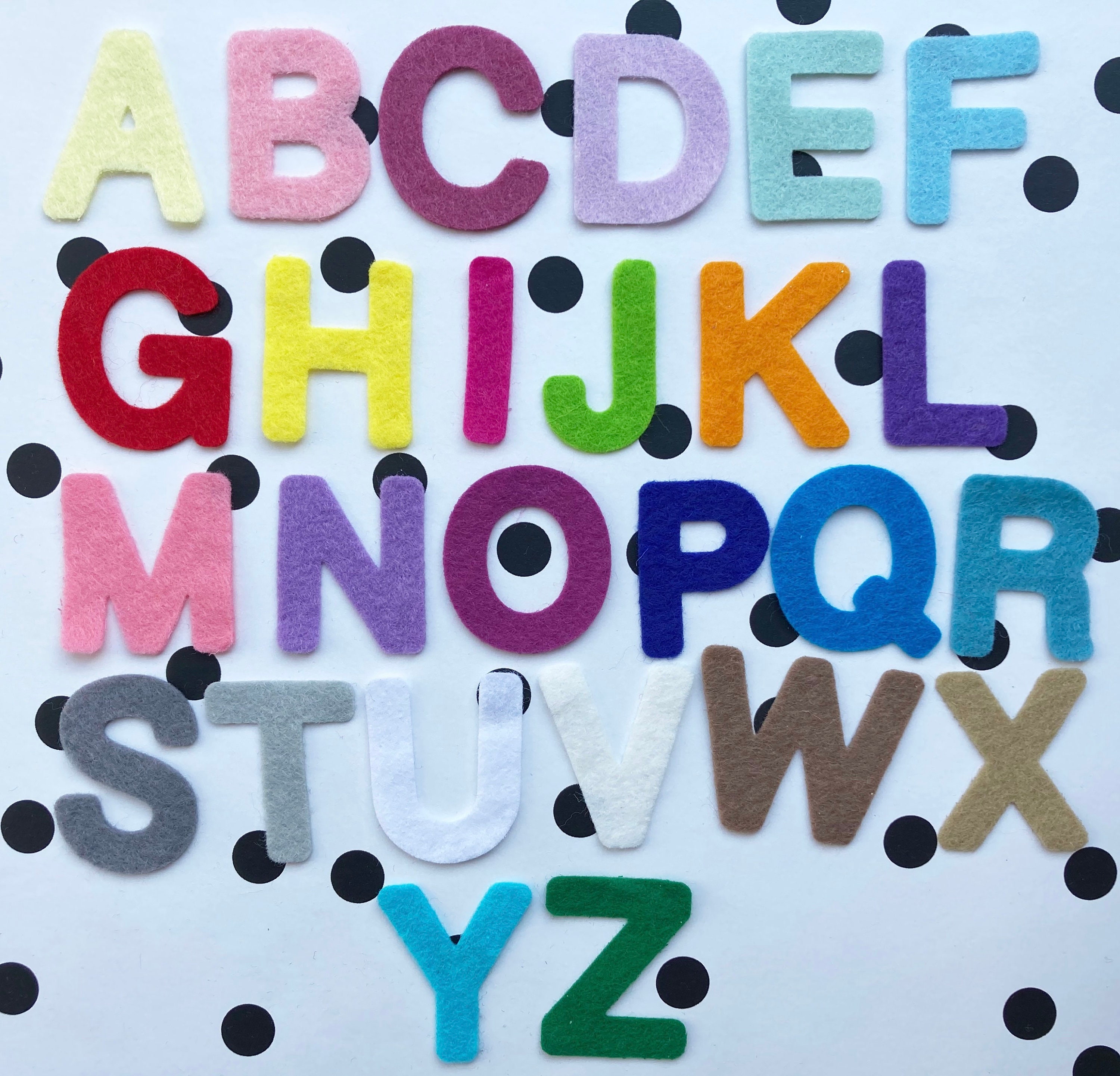 Wool Felt Alphabet Letters: Die Cut Capital Letters for Crafting - Etsy