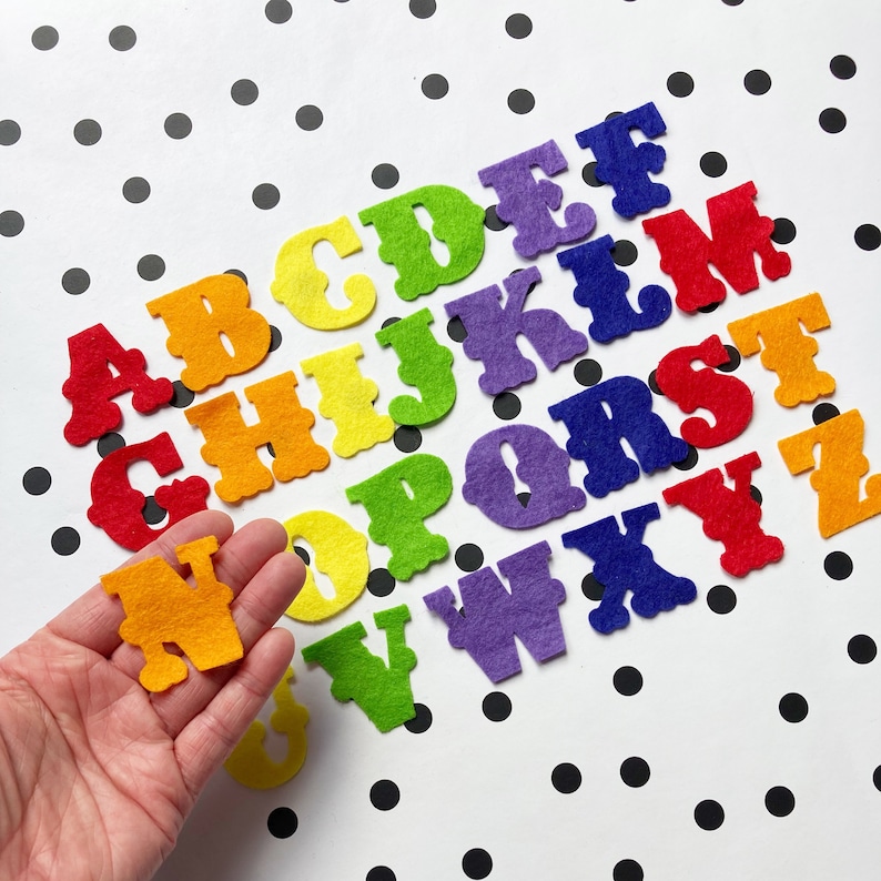Iron on Felt Circus Font Letters & Numbers: DIY Craft Supplies - Etsy