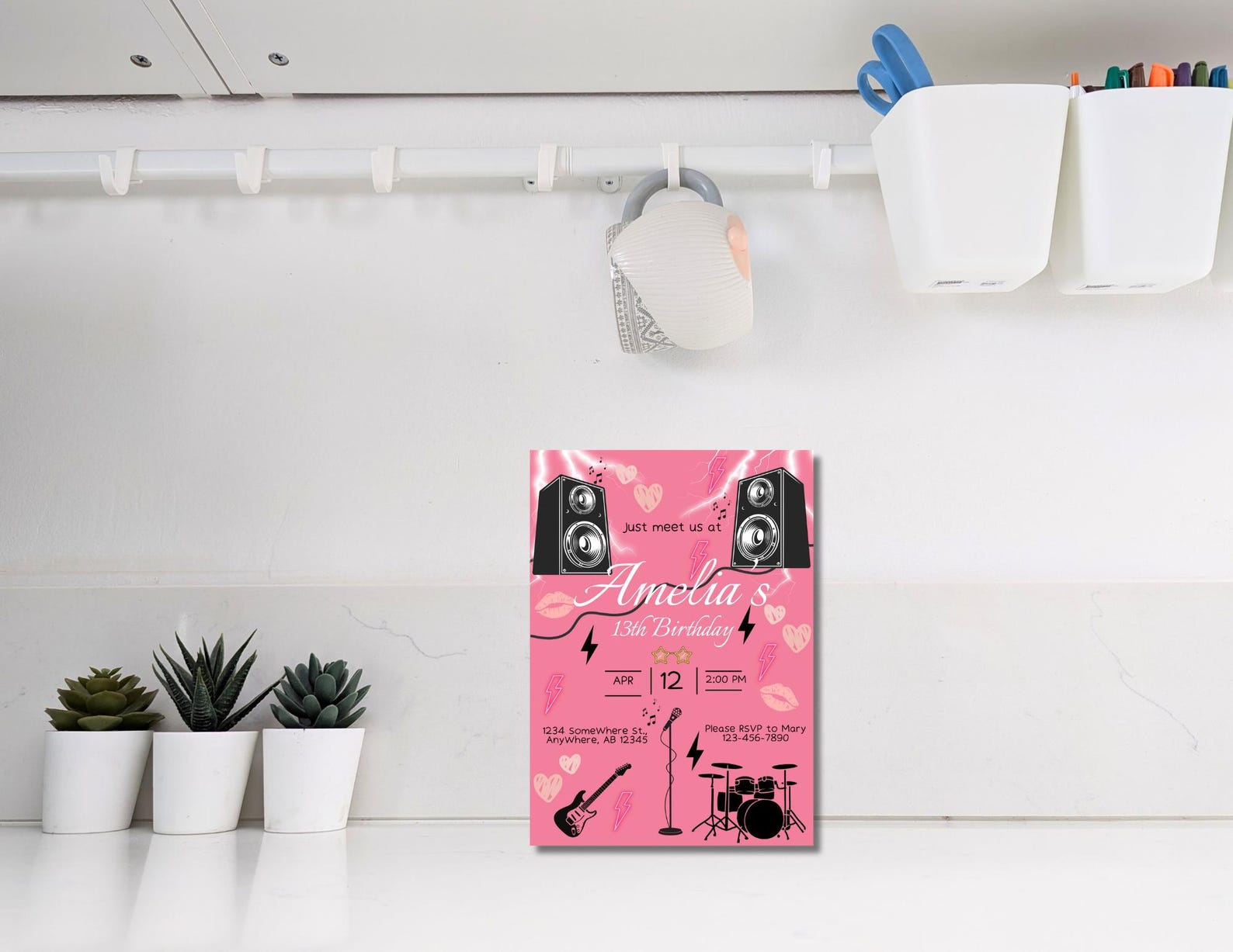 Apt Inspired Birthday Invitation, Apt Theme Birthday, Kpop Theme ...