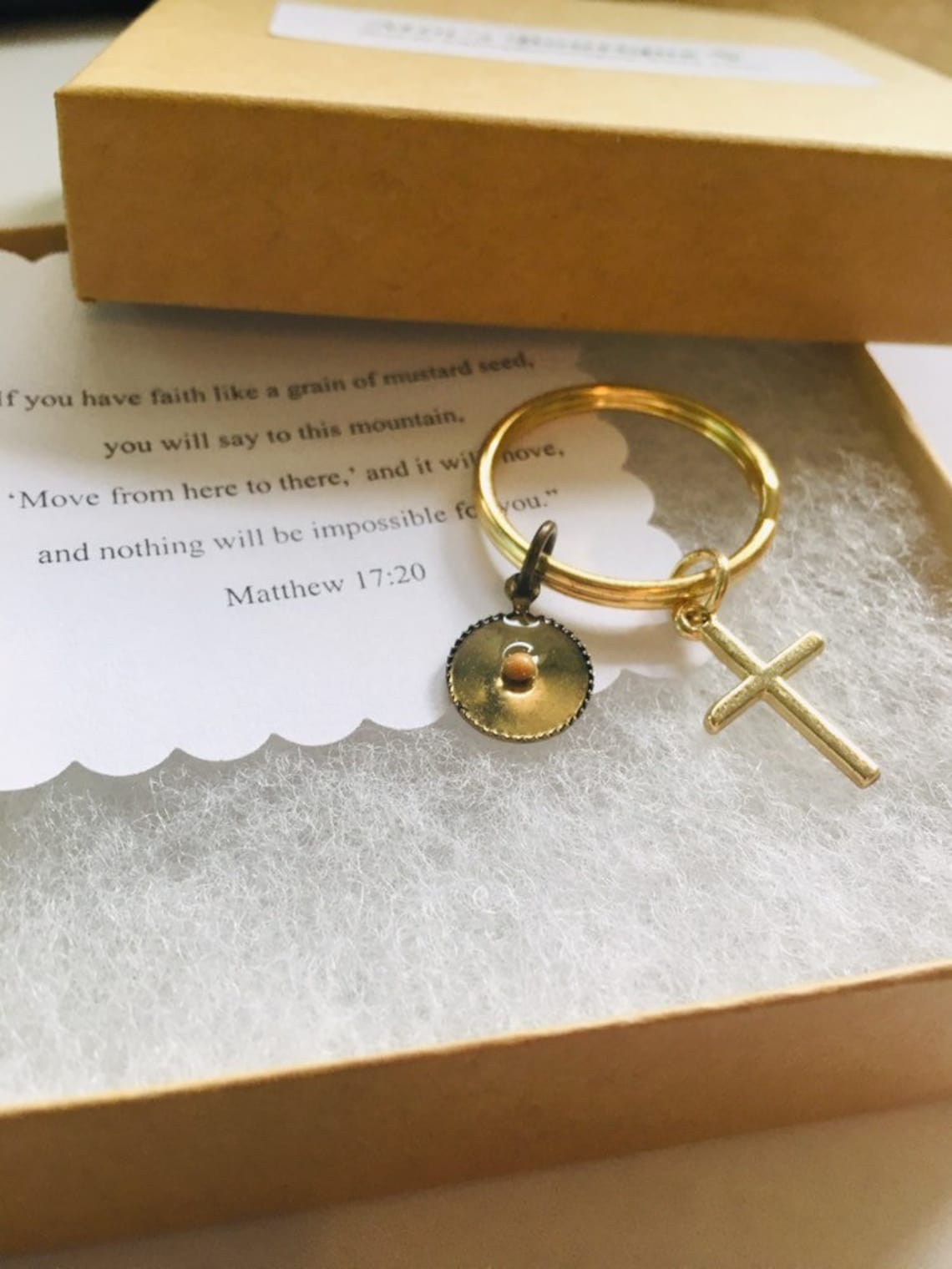 Mustard Seed Keychain Tiny Mustard Seed Keychain Faith | Etsy