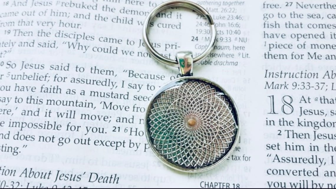 Mustard Seed Keychain Faith Keychain Christian Faith of - Etsy