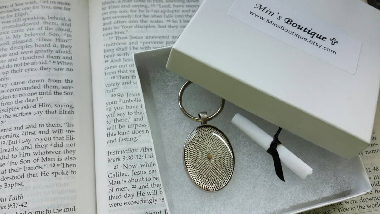 Mustard Seed Keychain Christian Key Chains Faith of A - Etsy