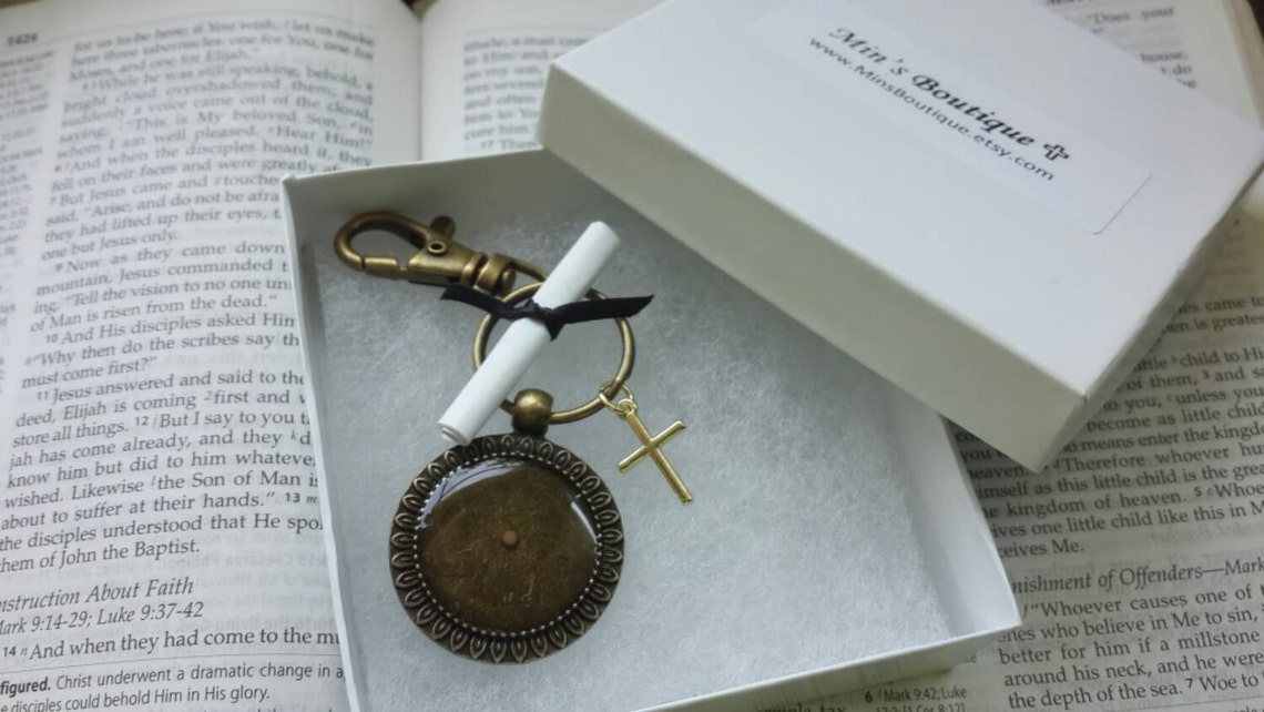 Mustard Seed Keychain Faith Keychain Sunflower Keychain - Etsy