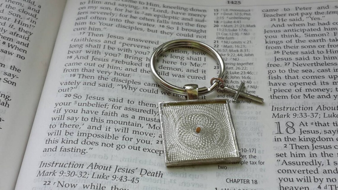 Mustard Seed Keychain Christian Keychain Faith of A - Etsy