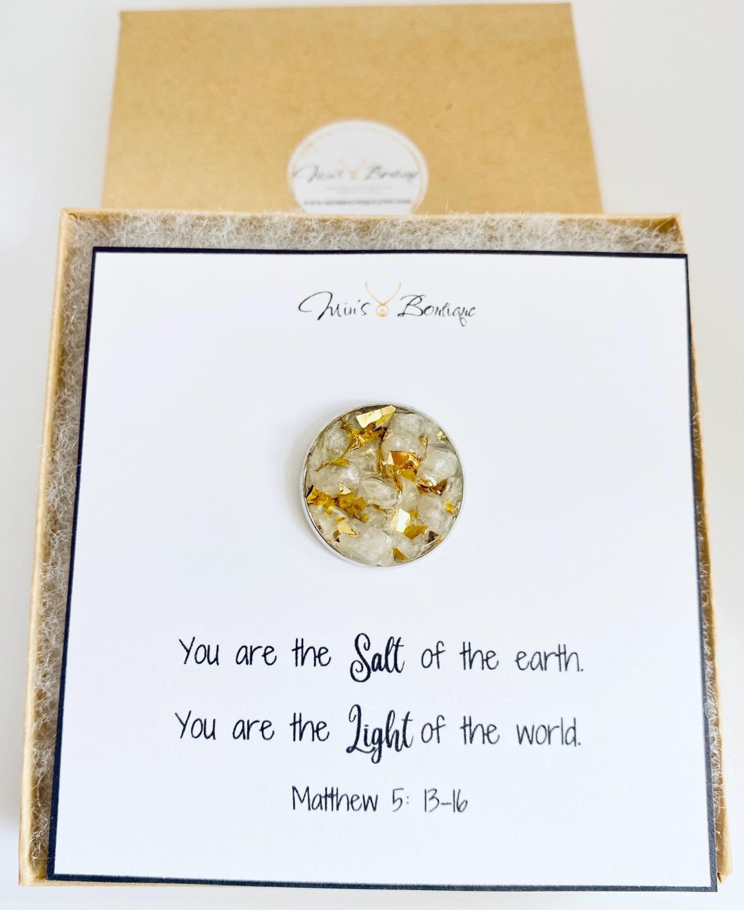 Salt and Light Pin - Brooch - Christian Pins - Christian Gift - Salt ...