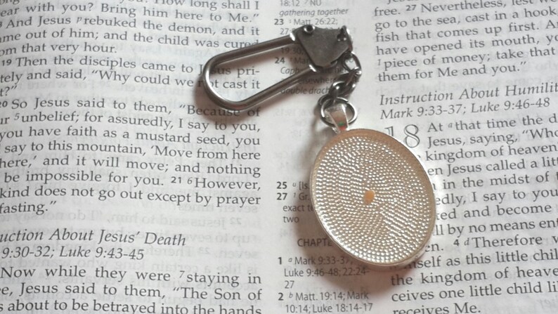 Mustard Seed Keychain Christian Key Rings Faith of A - Etsy
