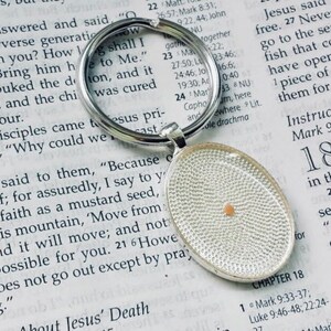 Mustard Seed Keychain Faith Key Ring Christian Faith of A Mustard Seed ...