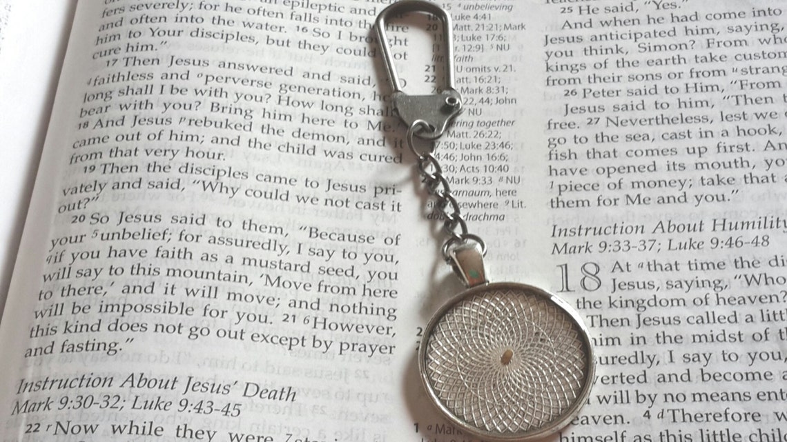 Mustard Seed Keychain Christian Key Rings Faith of A - Etsy