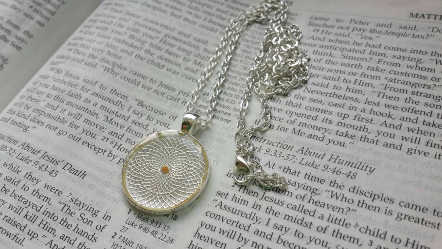 Mustard Seed Necklace Faith of a Mustard Seed Necklace | Etsy