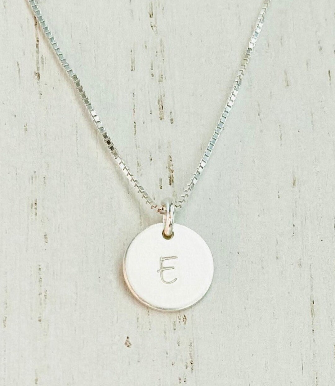Initial Necklace - Sterling Silver Necklace - 925 - Personalized ...