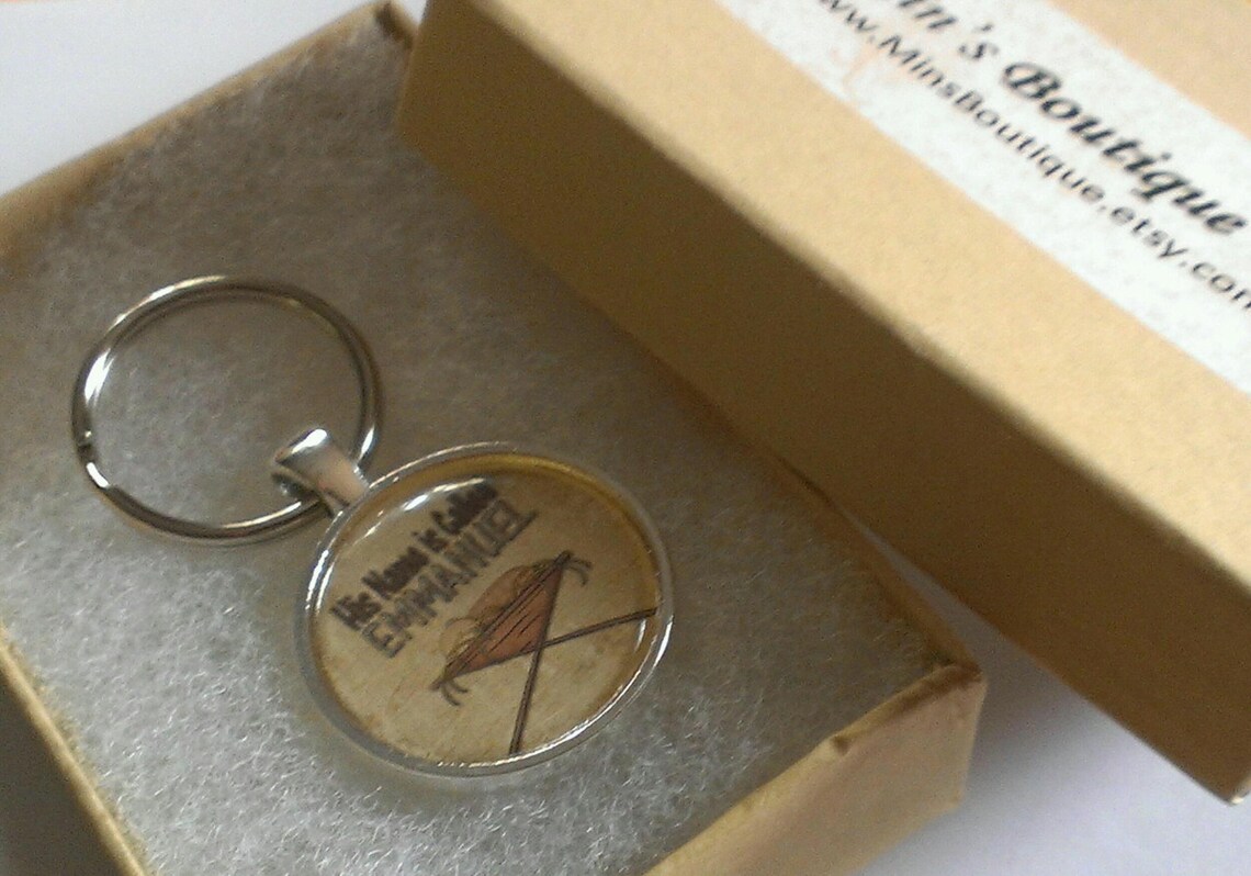 Baby Jesus Keychain His Name is Emanuel Keychain Christian - Etsy