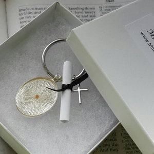 Mustard Seed Keychain Faith Key Ring Christian Faith of A Mustard Seed ...