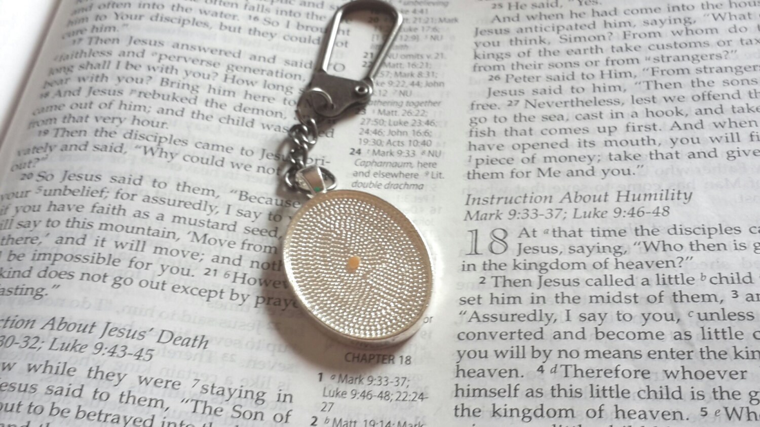 Mustard Seed Keychain Christian Key Rings Faith of A - Etsy