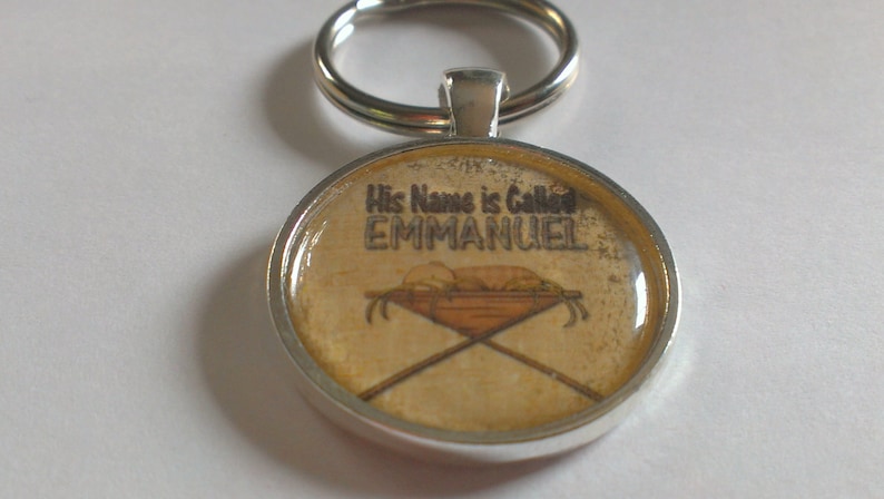 Baby Jesus Keychain His Name is Emanuel Keychain Christian - Etsy