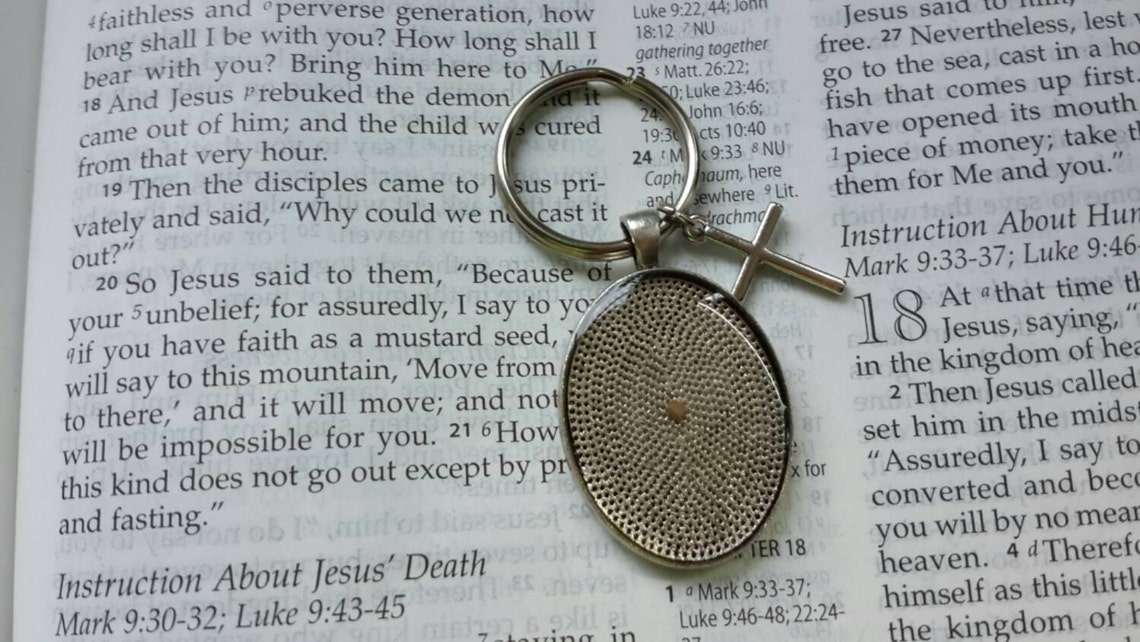 Mustard Seed Keychain Christian Key Chains Faith of A - Etsy