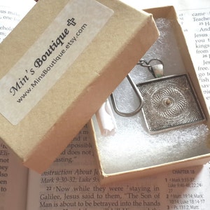 Mustard Seed Keychain - Faith of a Mustard Seed Keychain - Christian ...