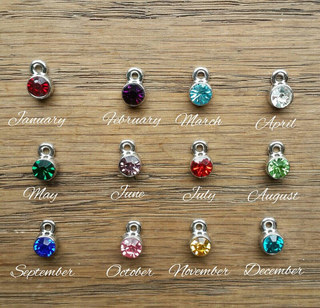 Birthstones - Birthstone Charm Add on - Add a Birthstone - Birthstone ...