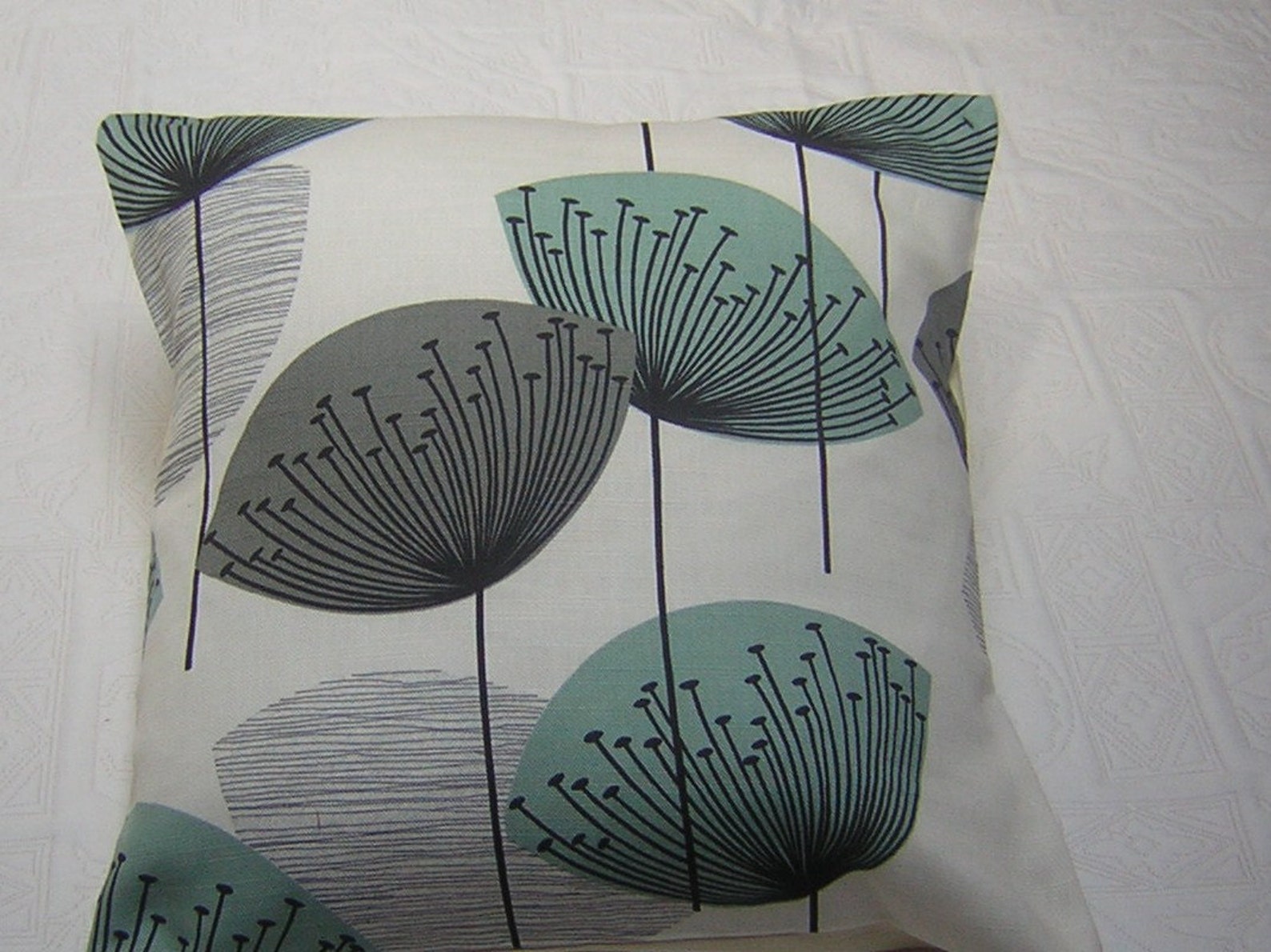 Cushion Cover Sanderson Dandelion Clocks Fabric Chaffinch | Etsy