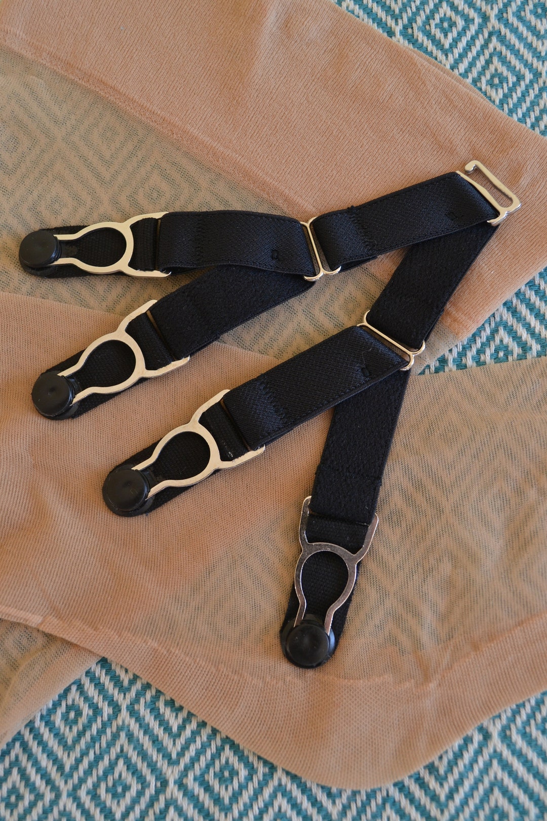 Detachable W-straps: 15mm Elastic Garters With Stainless Steel Clips - Etsy