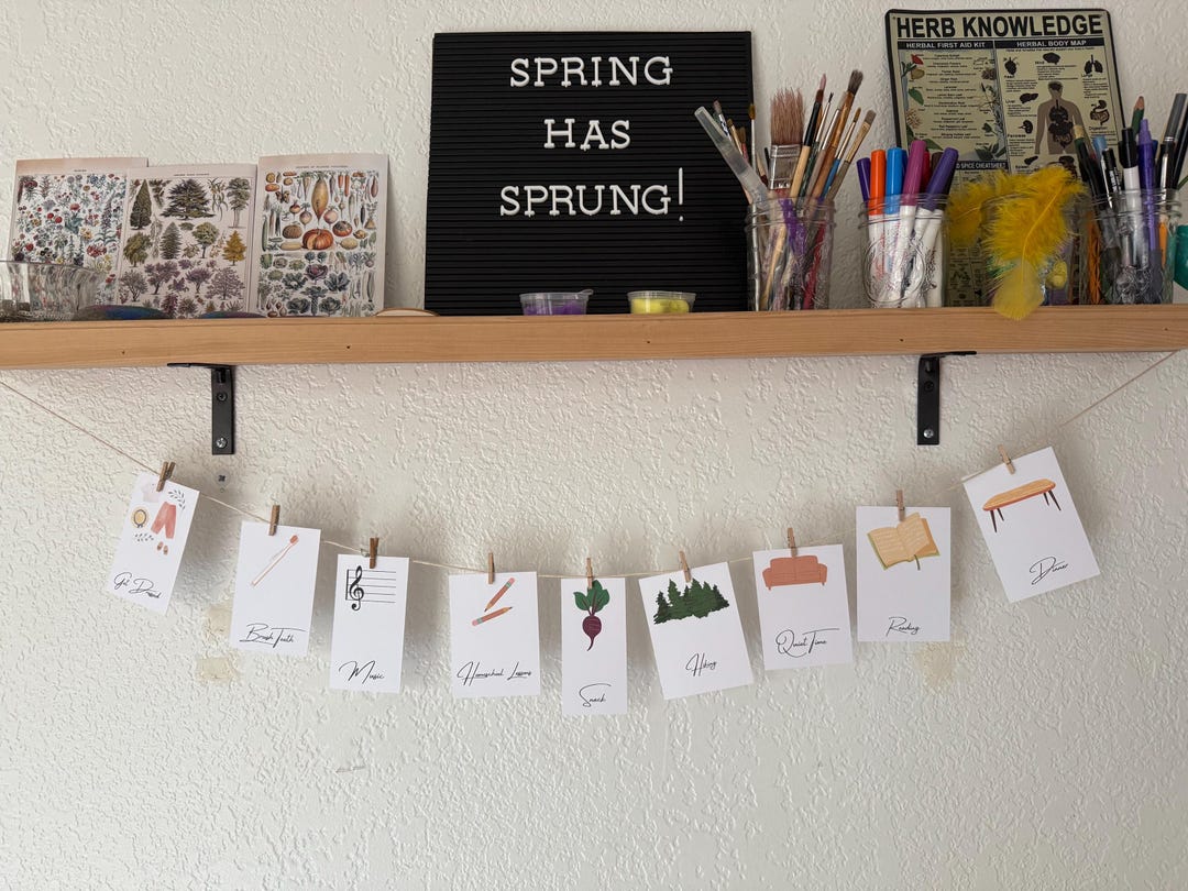 Daily Rhythm Cards - Routine Chart - Chore Cards - Homeschool Routine ...