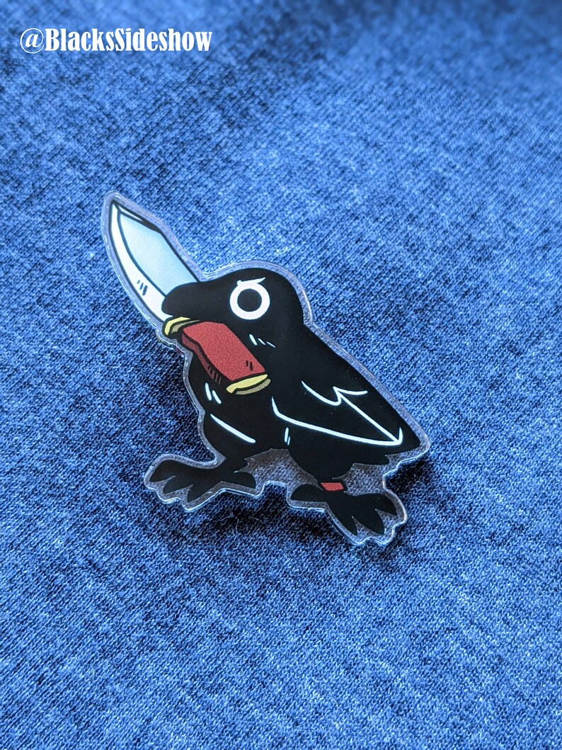 Canuck the Crow Pin Acrylic Pin Badge 38.1mm Size - Etsy
