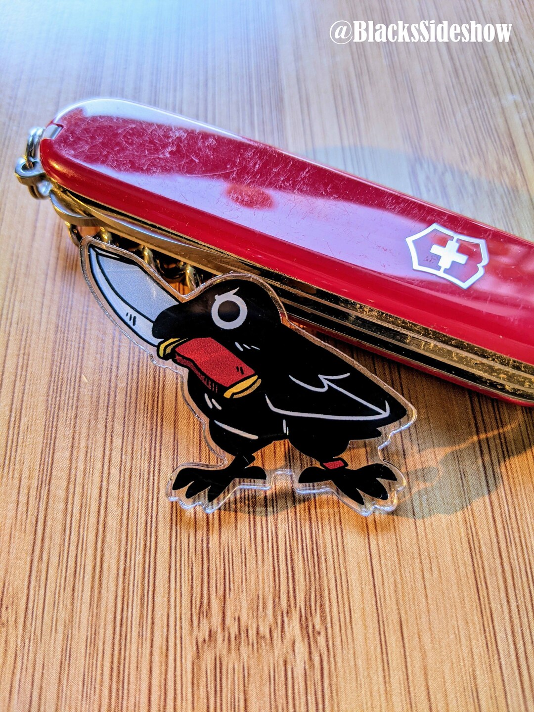 Canuck the Crow Pin Acrylic Pin Badge 38.1mm Size - Etsy