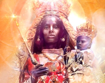 Inanna Divine Feminine Oracle Art Poster Print | Etsy