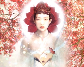 Inanna Divine Feminine Oracle Art Poster Print | Etsy