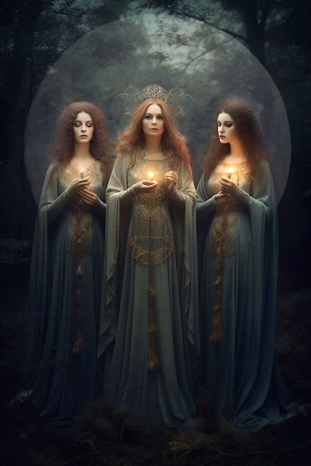 The Sisters of Avalon 4X6 Matted Altar Art Print - Etsy