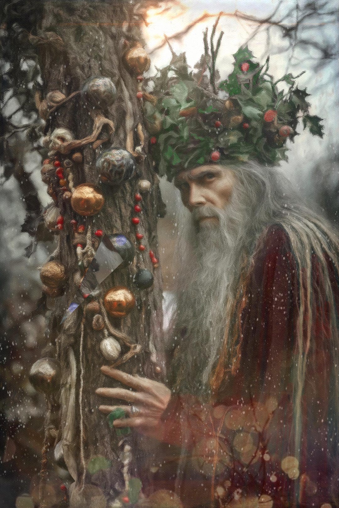 New: the Yule King - Matted 4X6 Gallery Art Print - Etsy