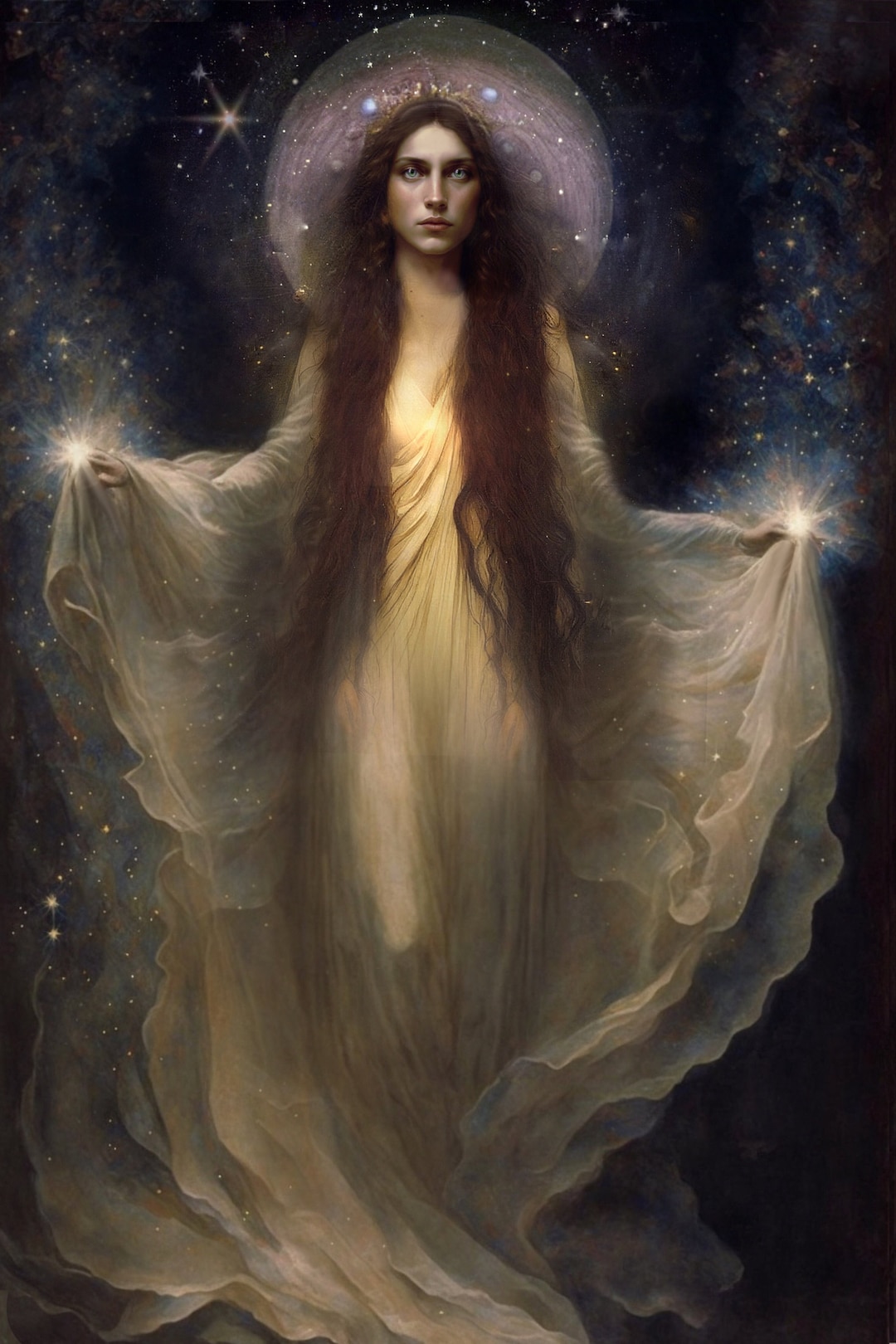 Barbelo - Mother of Being - 4X6 Matted Altar Art Print - Etsy