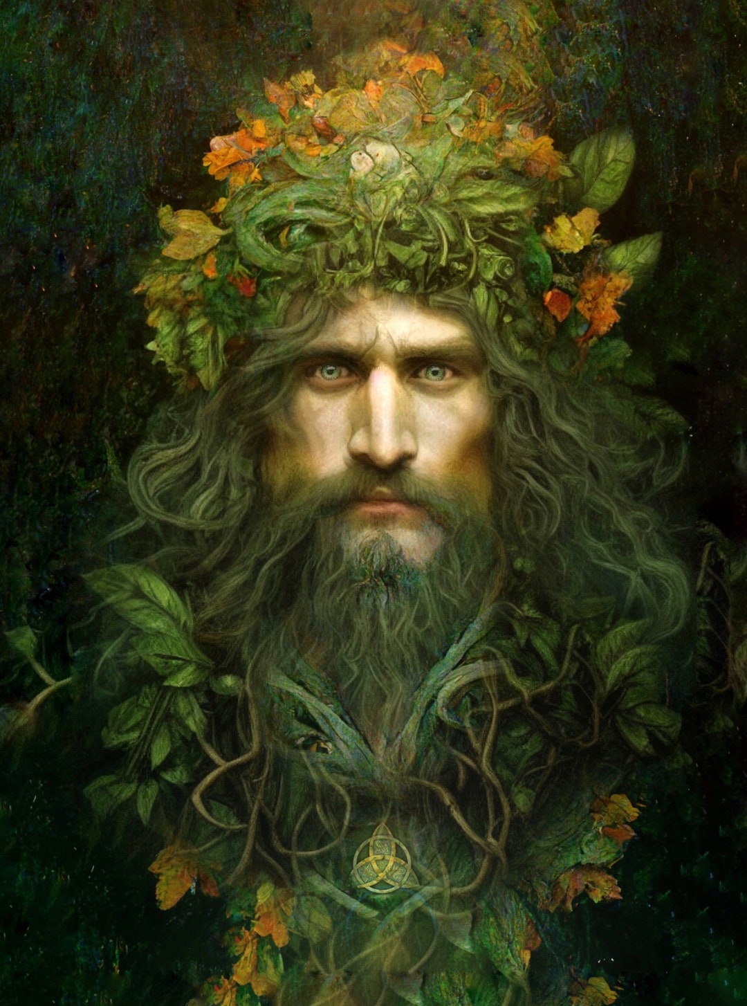 The Green Man- 11X14 Signed Gallery Art Print - Etsy