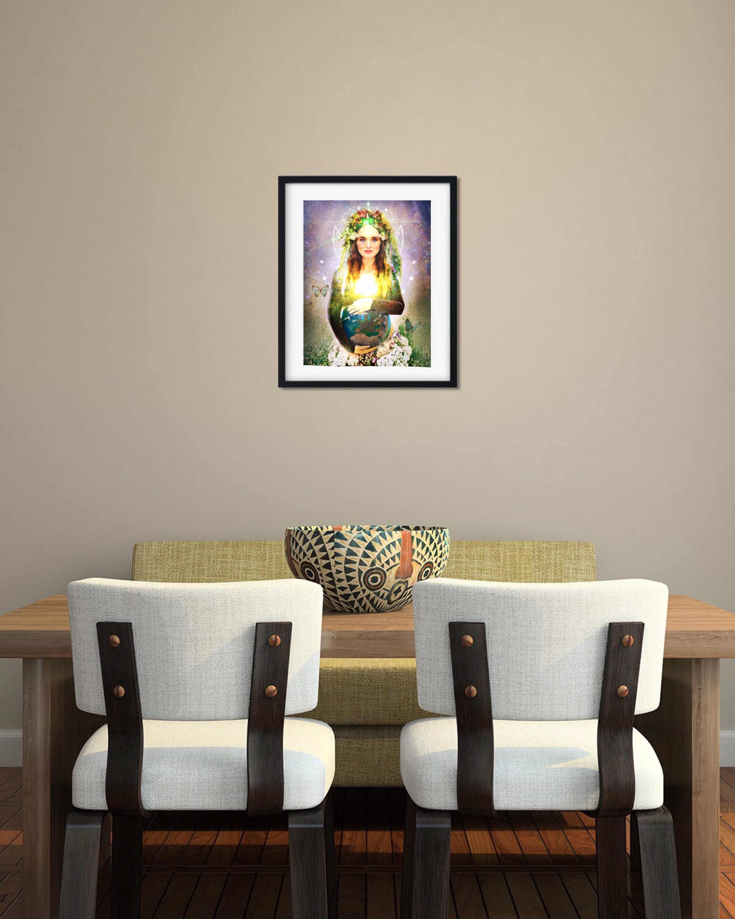 Gaea - the Divine Mother - 8x10 Signed Metallic Print Earth Goddess Art ...