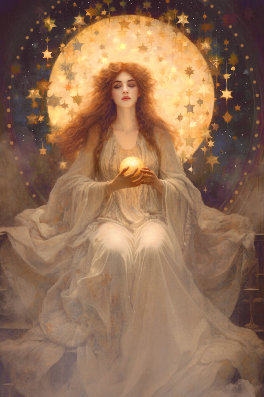 The Pythoness - 4X6 Matted Altar Art Print - Mini Art - Etsy