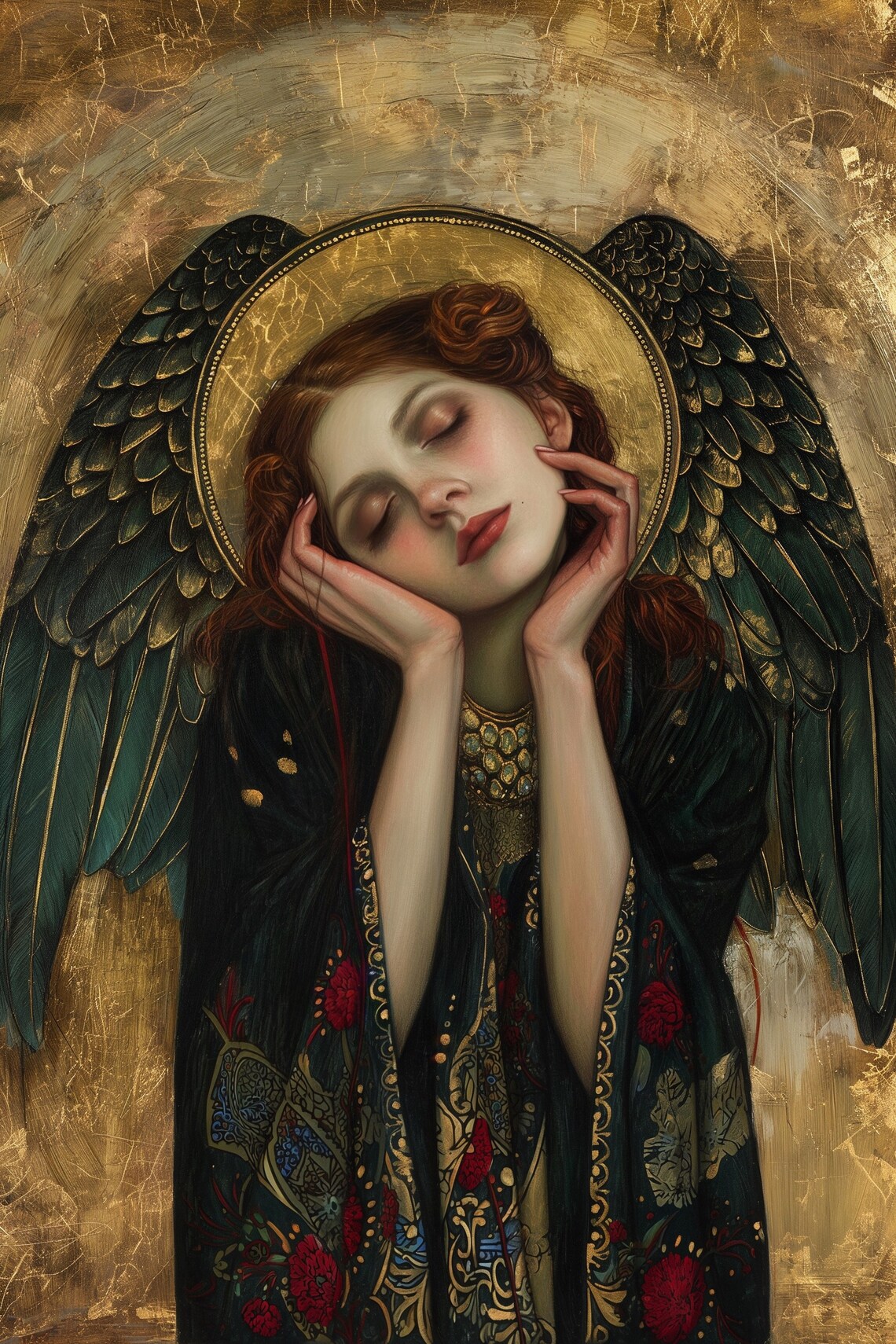Sleeping Angel - 4X6 Altar Art Gallery Print - Etsy