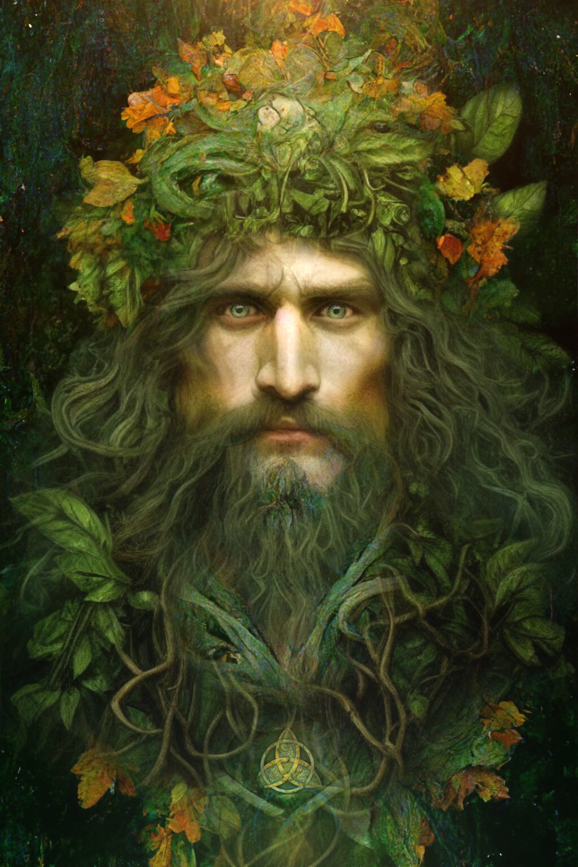 NEW: the Green Man - 5X7 Greeting Card - Etsy