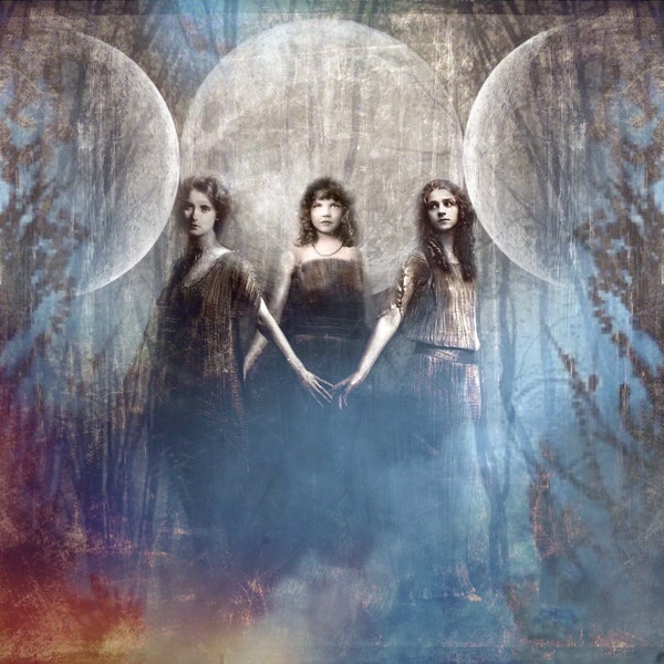 Triple Goddess Print - Etsy