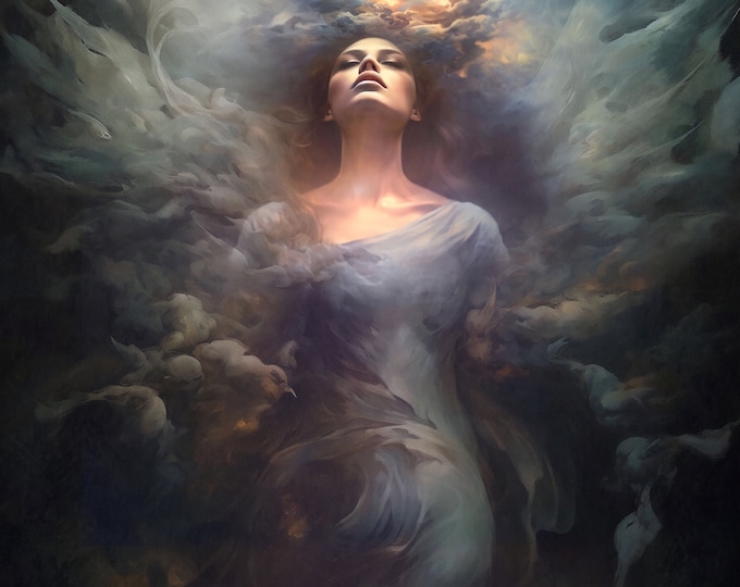 Goddess Art Forest Goddess Mystical Pagan Wiccan Fox - Etsy UK