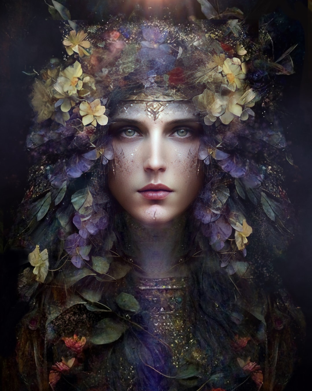 NEW: the May Queen - Blodeuwedd - 5X7 Greeting Card - Etsy