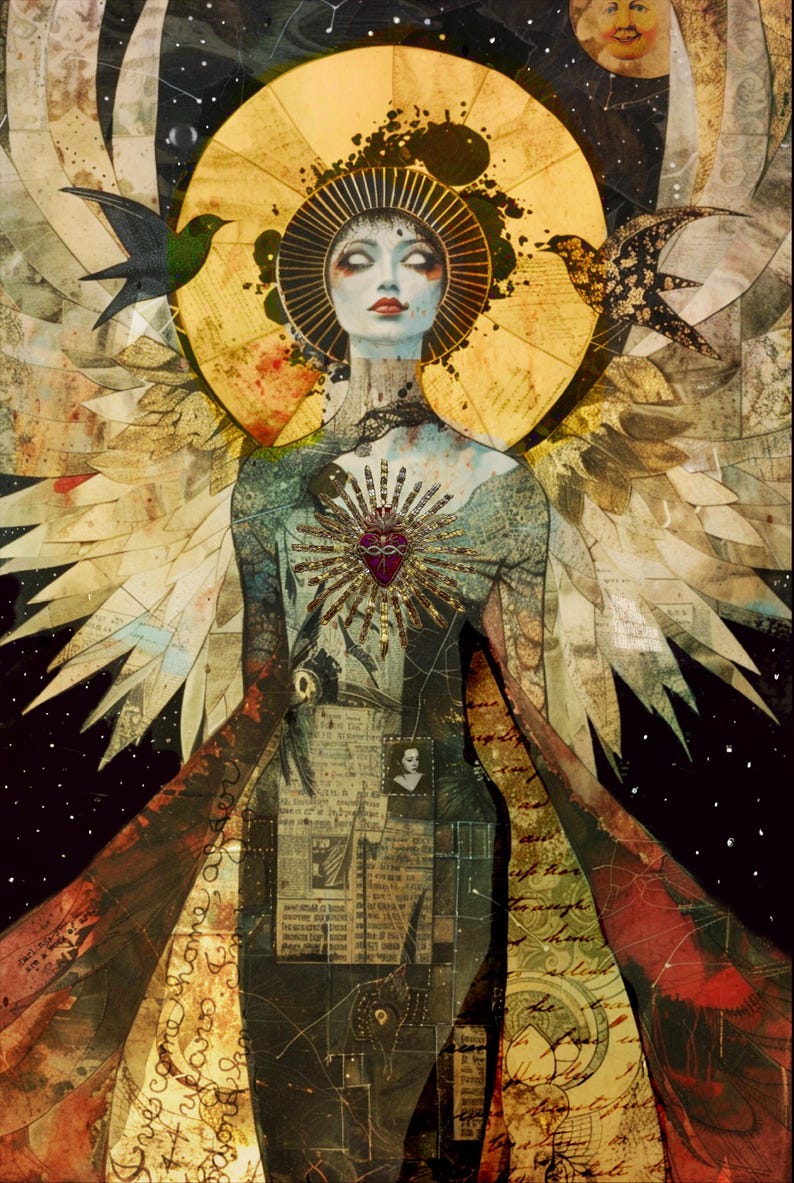 Invocation of the Muse (guardian of the Sacred Flame) - 8X10 Matted ...