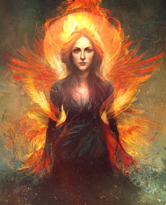 Feminine Phoenix Paintings