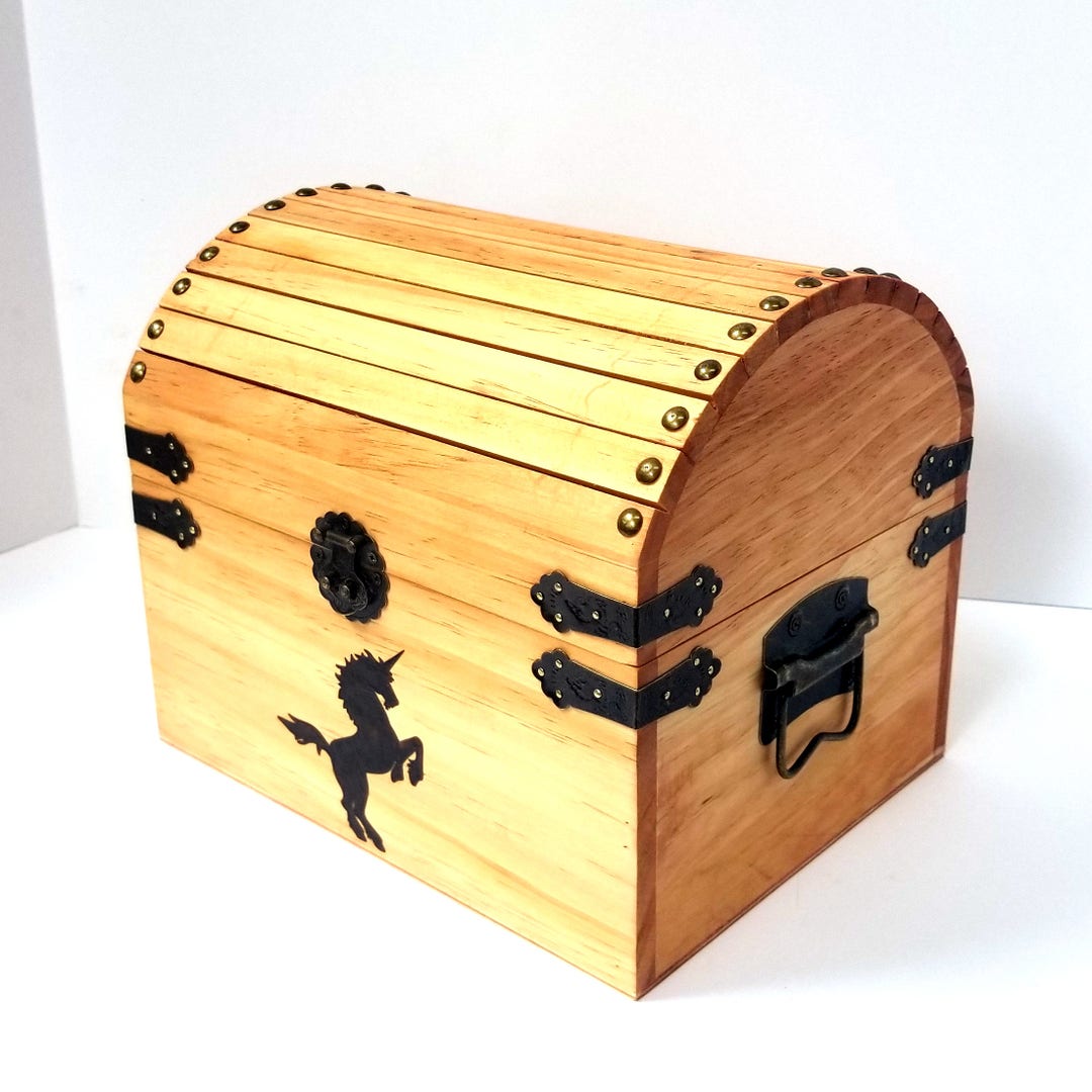 Personalized Unicorn Keepsake Box: Wood Burned Pyrography Chest - Etsy