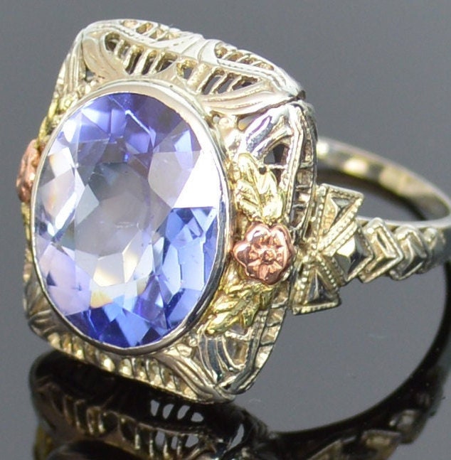 Vintage Cocktail Ring - Etsy