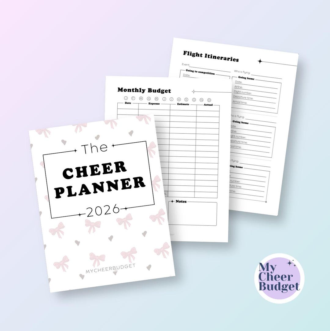Cheer Mom Planner 2025-2026: All Star Cheerleading Organizer (printable ...